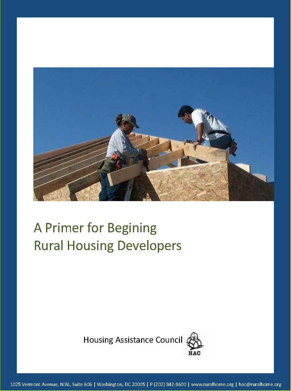 Primer for Beginning Rural Housing Developers - Housing Assistance Council